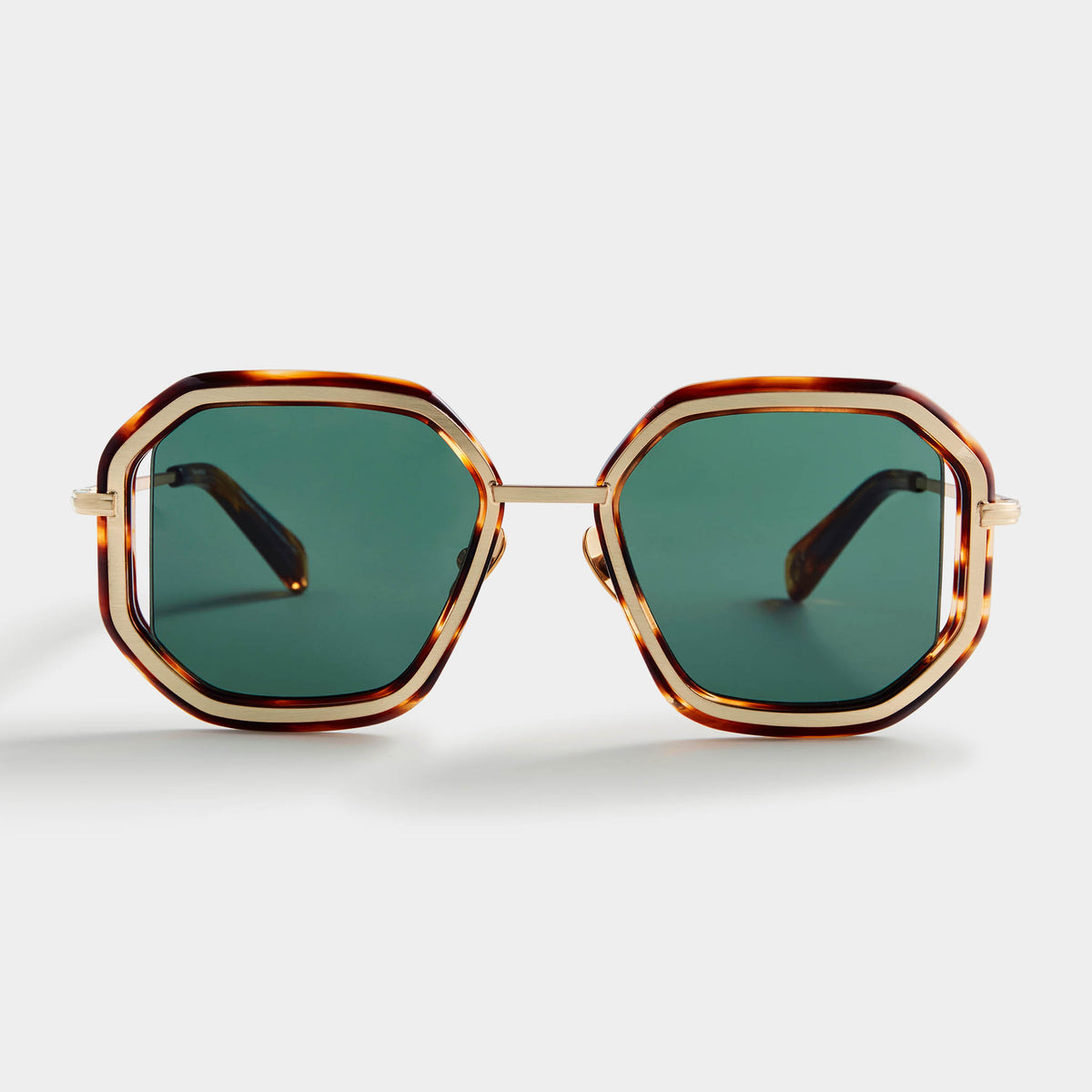 Deep Disco Gold Tortoise Green – Lilienthal Berlin